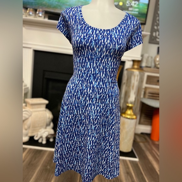 Michael Kors Collection | Dresses | Mk Dress Blue And White Size Small ...
